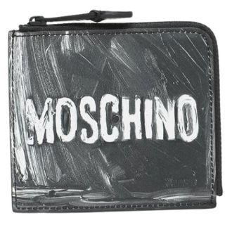 Moschino Homme, Pre-owned, Gris, Taille: ONE Size Portefeuilles en cuir doccasion