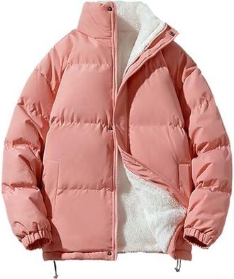 Generic Doudoune Femme Capuche Longue Doudoune Femme Veste Matelassée Pour Hiver Unisexe Veste Doublée Chaude Avec Col Montant Rembourrée Épaissie Manteau Fou