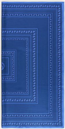 lescarf Lescarf Seidentuch blau
