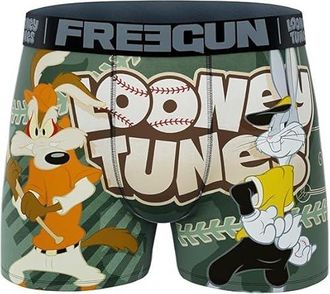 Freegun Looney Tunes Boxer de baseball en lycra anti-frottements, confortables et respirants pour homme Tissu doux et ajustement Haut confort Taille M