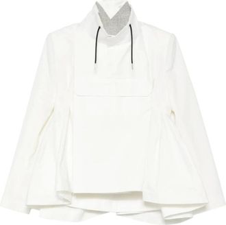 sacai Femme, Vestes, Blanc, Taille: 40 FR Manches Longues