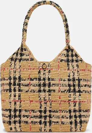 Burberry Tote Burberry Check Large aus Raffiabast