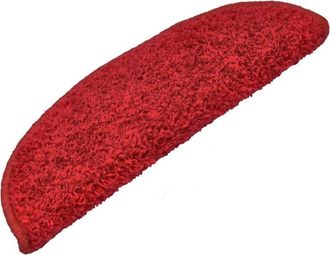 vidaXL Stufenmatten 15 Stk. 65x21x4 cm Rot Halbrund Groß Vidaxl