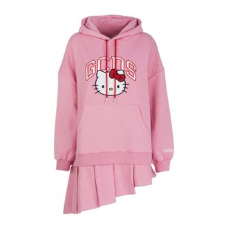 GCDS Logo Lounge Sweat Dress - - Dresses - Damen - Rosa - 2XS