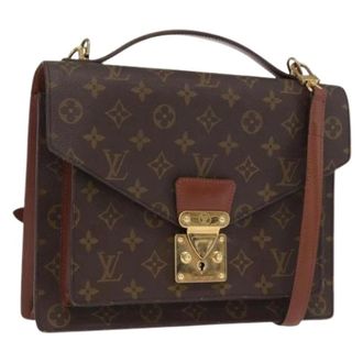 Louis Vuitton Sac &agrave; main en toile Pre-owned - Femme - Pre-owned - Brun - Taille: ONE Size