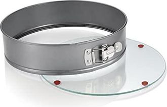 Tescoma Spring-Tortenform DELÍCIA ø 28 cm, mit Glasboden, Silber
