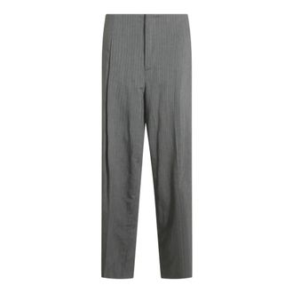 Alberta Ferretti Straight Hosen - - Trousers - Damen - Grau - M