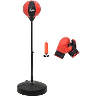 vidaXL Punchingball mit St&auml;nder, Handschuhen & Pumpe 81-122 cm vidaXL