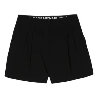 Michael Kors Pleated Crepe Shorts - - Shorts - Damen - Schwarzk - S
