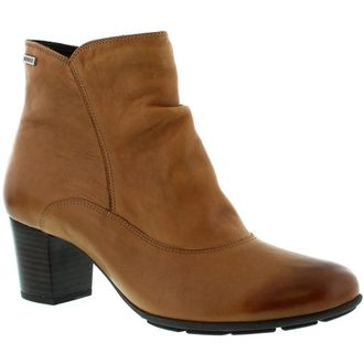 Mephisto Beige Kn&ouml;chelstiefel mit seitlichem Rei&szlig;verschluss - - Shoes - Damen - Braun - 36 EU
