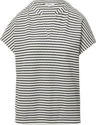 s.Oliver Kurzarmshirt T-Shirt Strukturiertes T-Shirt im O-Shape