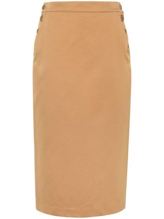 Max Mara jupe crayon Cresta - Marron