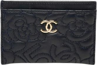 Chanel Porte-cartes doccasion - Femme - Pre-owned - Bleu - Taille: ONE Size