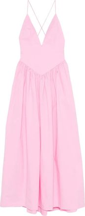 Adriana Degreas Maxikleid mit V-Ausschnitt - Rosa