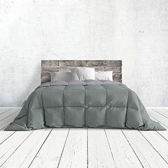 Italian Bed Linen Romantic Sommer steppdecke, einfarbig, Romantic, Grey/Silver, 260x260cm