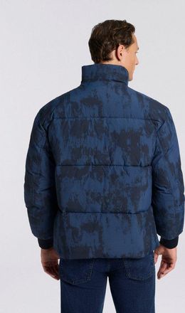 HUGO BOSS Steppjacke Oshin Stehkragen, Rippb&uuml;ndchen