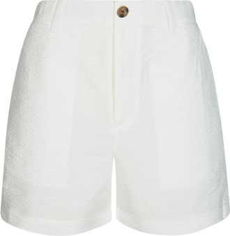 Sun 68 Femme, Shorts, Blanc, Taille: 40 FR Bermuda Seersucker