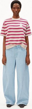 Armedangels Sweatshirt BAMIKAA STRIPE 100% Bio-Baumwolle Oversized Fit