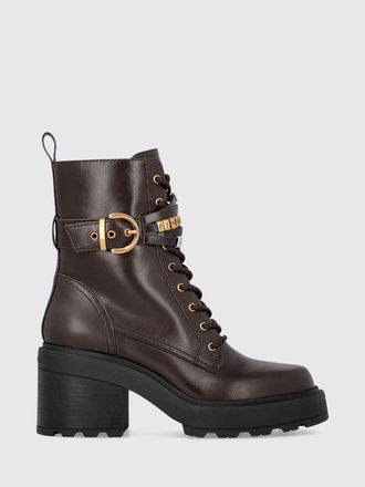 Pinko Altea Combat Boots aus Leder mit Profilsohle und mittlerem Absatz