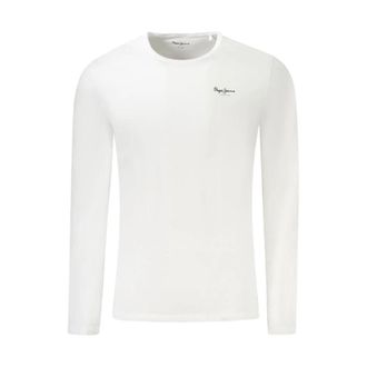 Pepe Jeans London Langarm-Rundhals-T-Shirt - - Tops - Herren - Wei&szlig; - M
