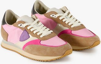 Philippe Model Baskets Blville en cuir et coton