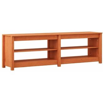 vidaXL Schuhbank Wachsbraun 160 x 36,5 x 50 cm Massivholz Kiefer vidaXL