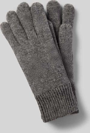 Barbour Handschuhe aus Woll-Mix mit Rippb&uuml;ndchen
