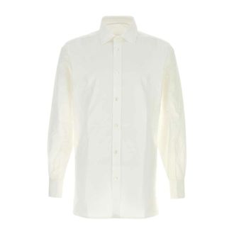 Maison Margiela Popeline Hemd - - Shirts - Herren - Wei&szlig; - 3XS