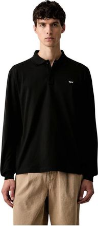Paul & Shark Polo en coton double piqu&eacute; - Homme - Tops - Noir - Taille: L