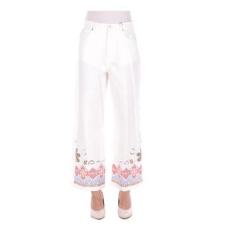 Max Mara Wide Hosen - - Trousers - Damen - Wei&szlig; - XS
