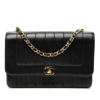 Chanel Pre-owned Gesteppte Lammleder Umh&auml;ngetasche - - Pre-owned - Damen - Schwarzk - ONE SIZE