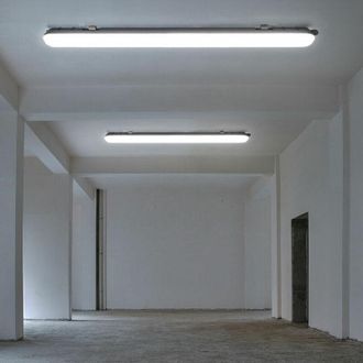 ETC Shop Led Feuchtraum Wannenleuchte Kellerleuchte 157 cm, led 22 Watt 1x 2000lm kaltwei&szlig;, 2er Set