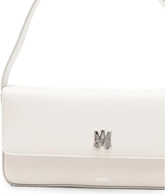 Amiri Structured Leather Shoulder Bag - Gray