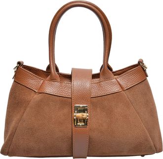 Isabella Rhea COGNAC Rindsledertasche
