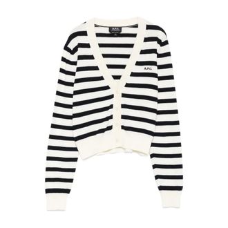 A.P.C. Schwarzer Seide Nylon Pullover - - Knitwear - Damen - Schwarzk - L