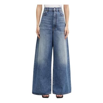 Sportmax Spdangri Wide Jeans - Femme - Jeans - Bleu - Taille: W27