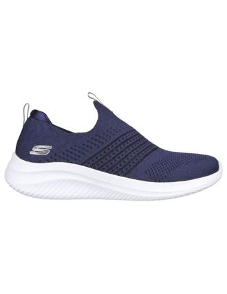 Skechers Damen Ultra Flex 3.0 Classy Charm Sneaker, Navy Knit/Trim, 39.5 EU