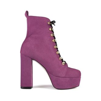 L37 Stiefel mit Absatz - - Shoes - Damen - Lila - 37 EU