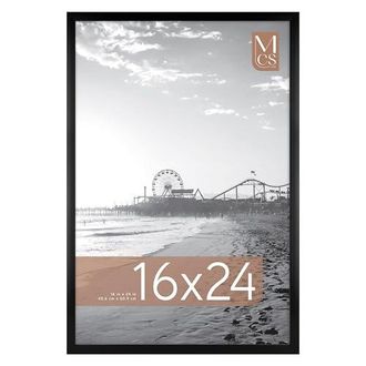 MCS Gallery Foundation Posterrahmen, 40,6 x 61 cm, Schwarz, großer Bilderrahmen zum vertikalen und horizontalen Aufhängen an der Wand für Fotos, Poster un