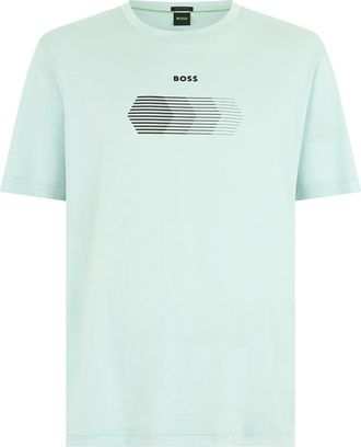 HUGO BOSS Homme, Tops, Vert, Taille: 2XL T-shirt en coton