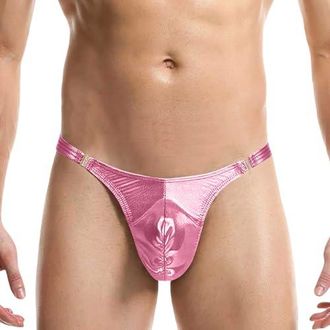 Generic String Homme sous Vetement Homme Sexy &Eacute;rotique Jockstrap String T Pant &Agrave; Boutons Lat&eacute;raux Pochette Pliss&eacute;e U Cam Design &Eacute;rotique High Tech pour Stimul