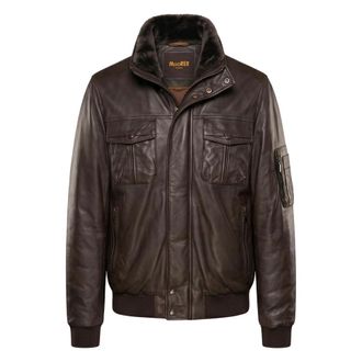 Moorer Lederjacke - - Jackets - Herren - Braun - 2XL