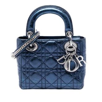 Dior Pre-owned Lady Dior - Femme - Pre-owned - Bleu - Taille: ONE Size