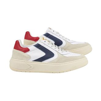 Valsport Homme, Chaussures, Multicolore, Taille: 42 EU Baskets en Daim Blanc Rouge Bleu