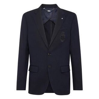 Billionaire Boys Club Wolle Seide Leinen Blazer - - Jackets - Herren - Blau - M