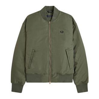 Fred Perry Gef&uuml;tterte Tennis-Bomberjacke - - Jackets - Herren - Gr&uuml;n - 2XL