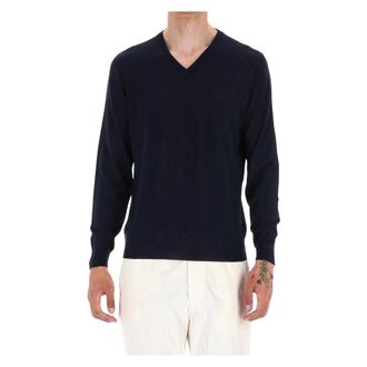 Drumohr Pull col V - Homme - Pulls - Bleu - Taille: 2XL