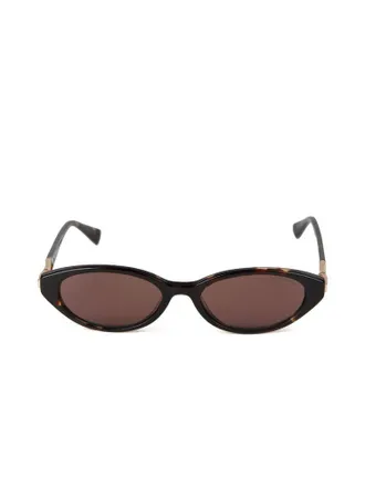 Ana Hickmann Womens Sunglasses Tortoise-Gold Acetate Eyewear - Tortoise/gold