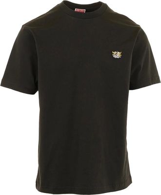 Kenzo Homme, Tops, Noir, Taille: S Wild Tiger Embroidered T-Shirt