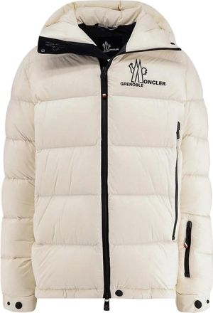 Moncler Homme, Vestes, Blanc, Taille: XL Isorno Technical Nylon Down Jacket